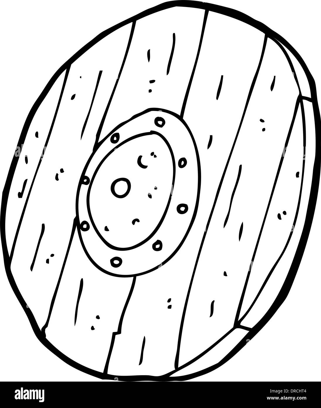 cartoon wooden shield Stock Vector Image & Art - Alamy