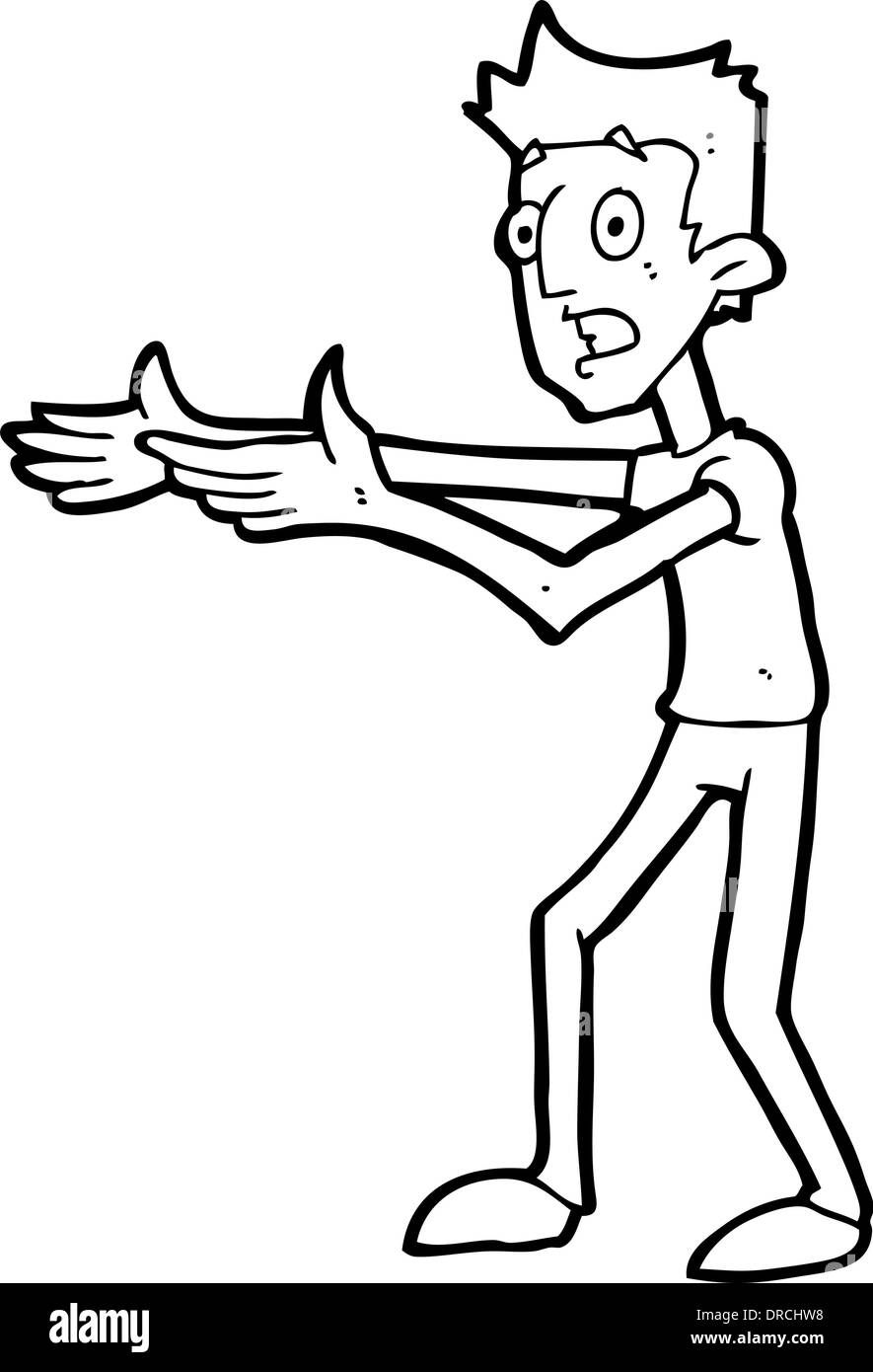 cartoon man desperately explaining Stock Vector Image & Art - Alamy