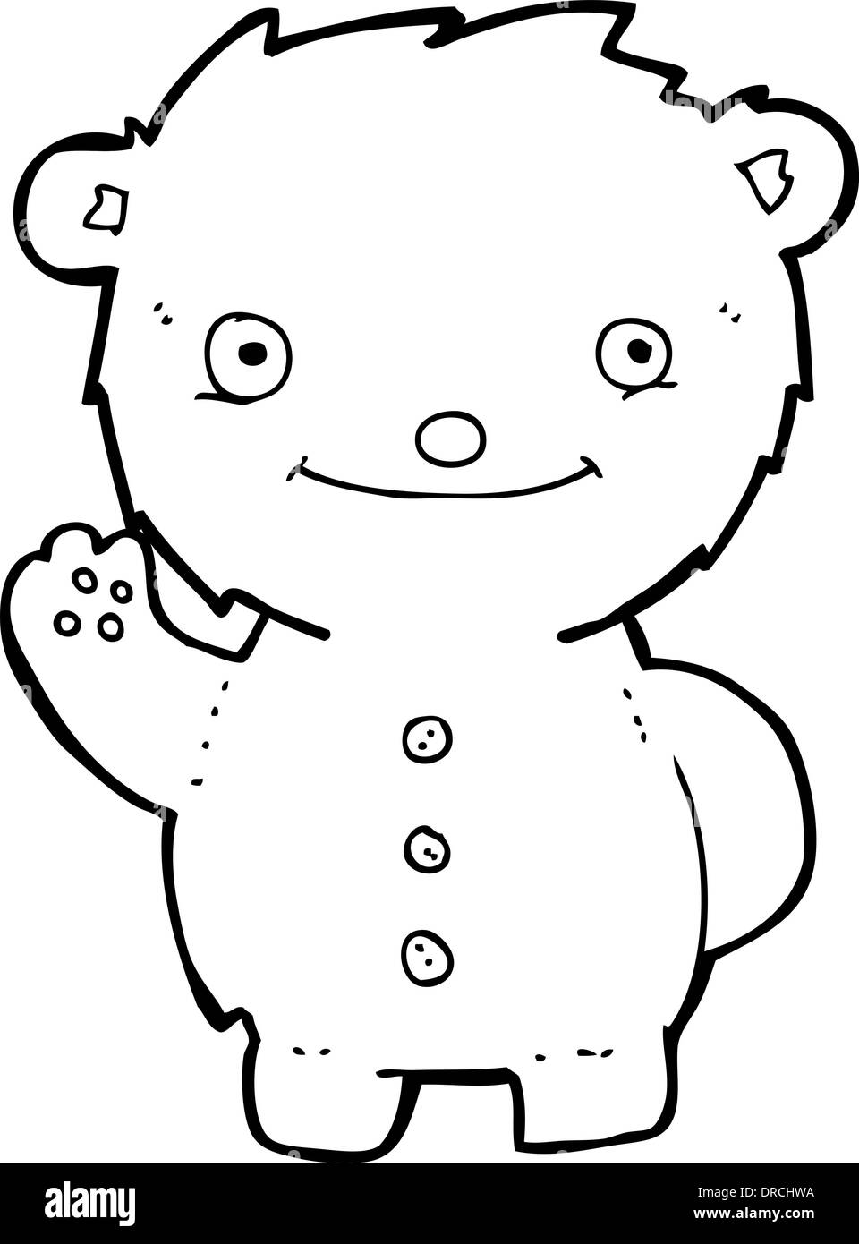 cartoon waving teddy bear Stock Vector Image & Art - Alamy