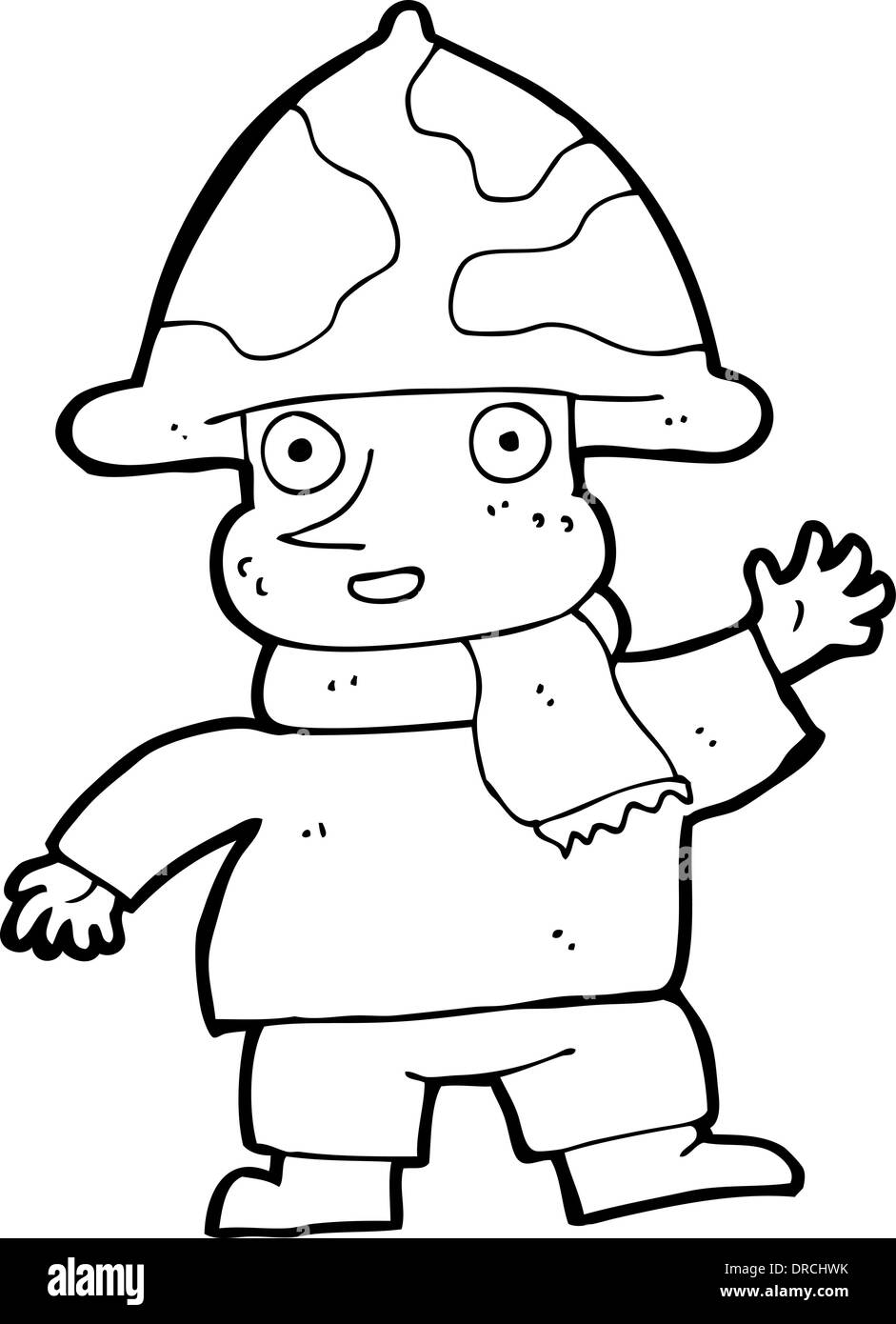 cartoon mushroom man Stock Vector Image & Art - Alamy