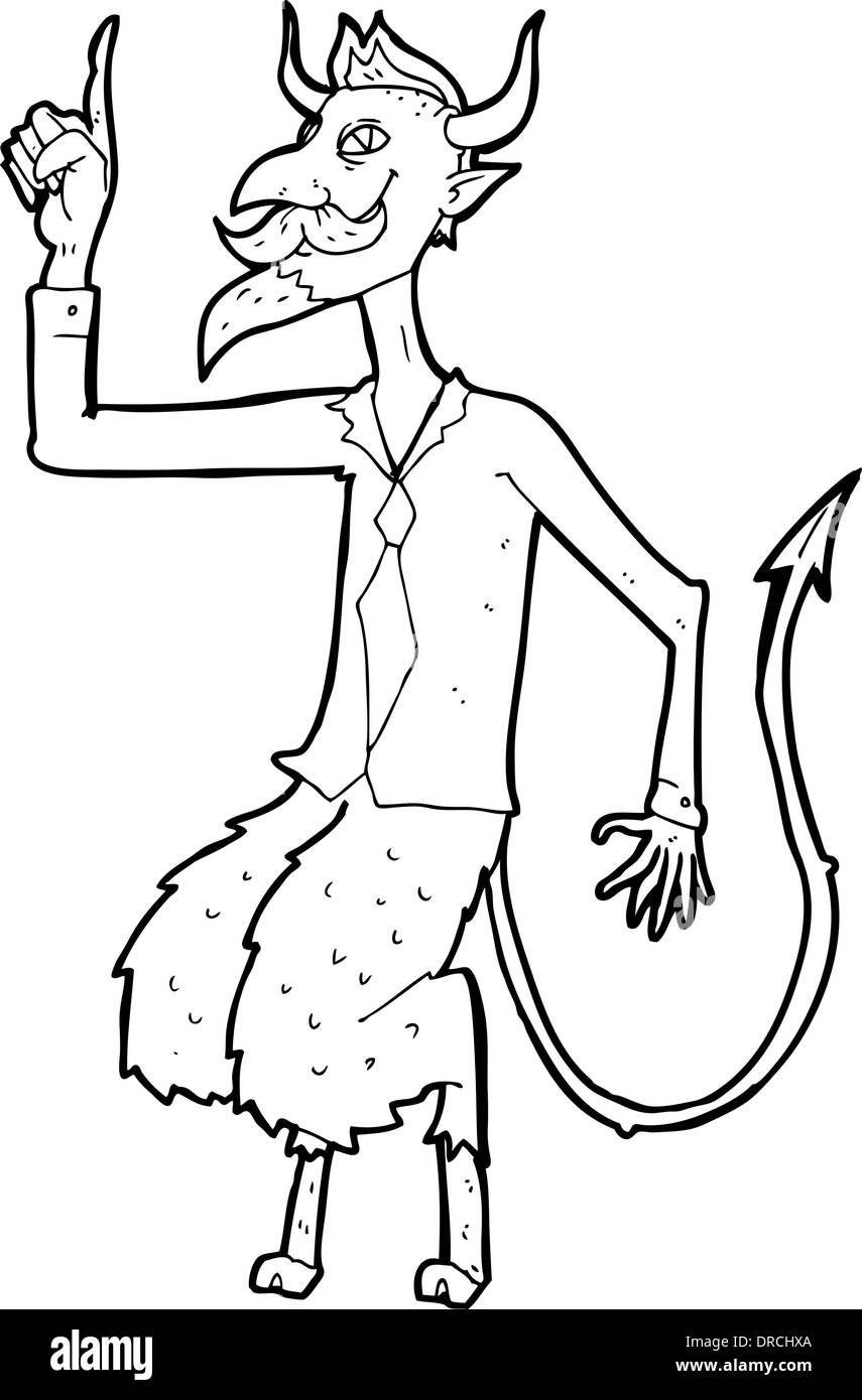 Cartoon traditional devil Black and White Stock Photos & Images - Alamy