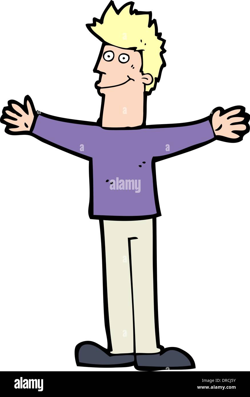 cartoon happy man Stock Vector Image & Art - Alamy