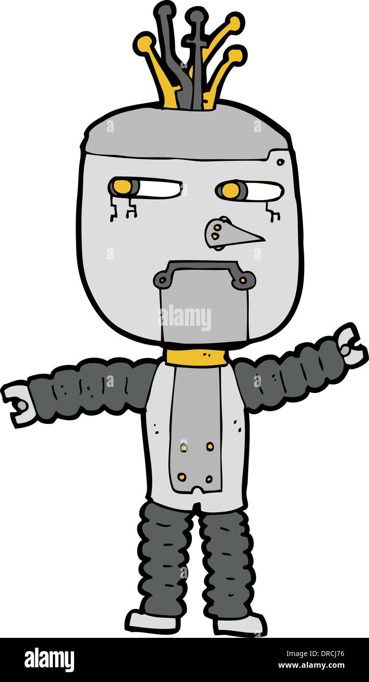 cartoon waving robot Stock Vector Image & Art - Alamy