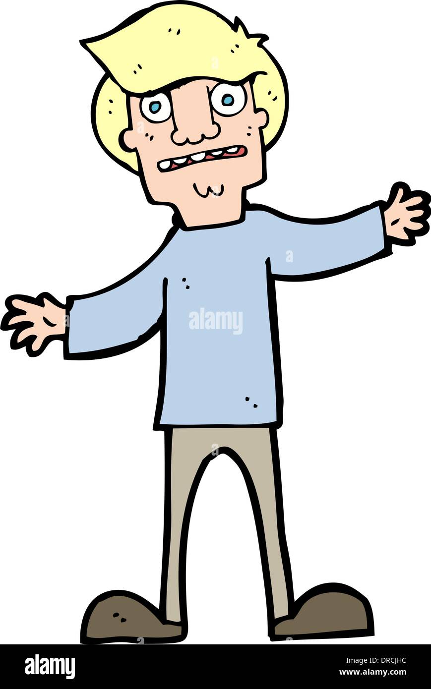 cartoon surprised man Stock Vector Image & Art - Alamy