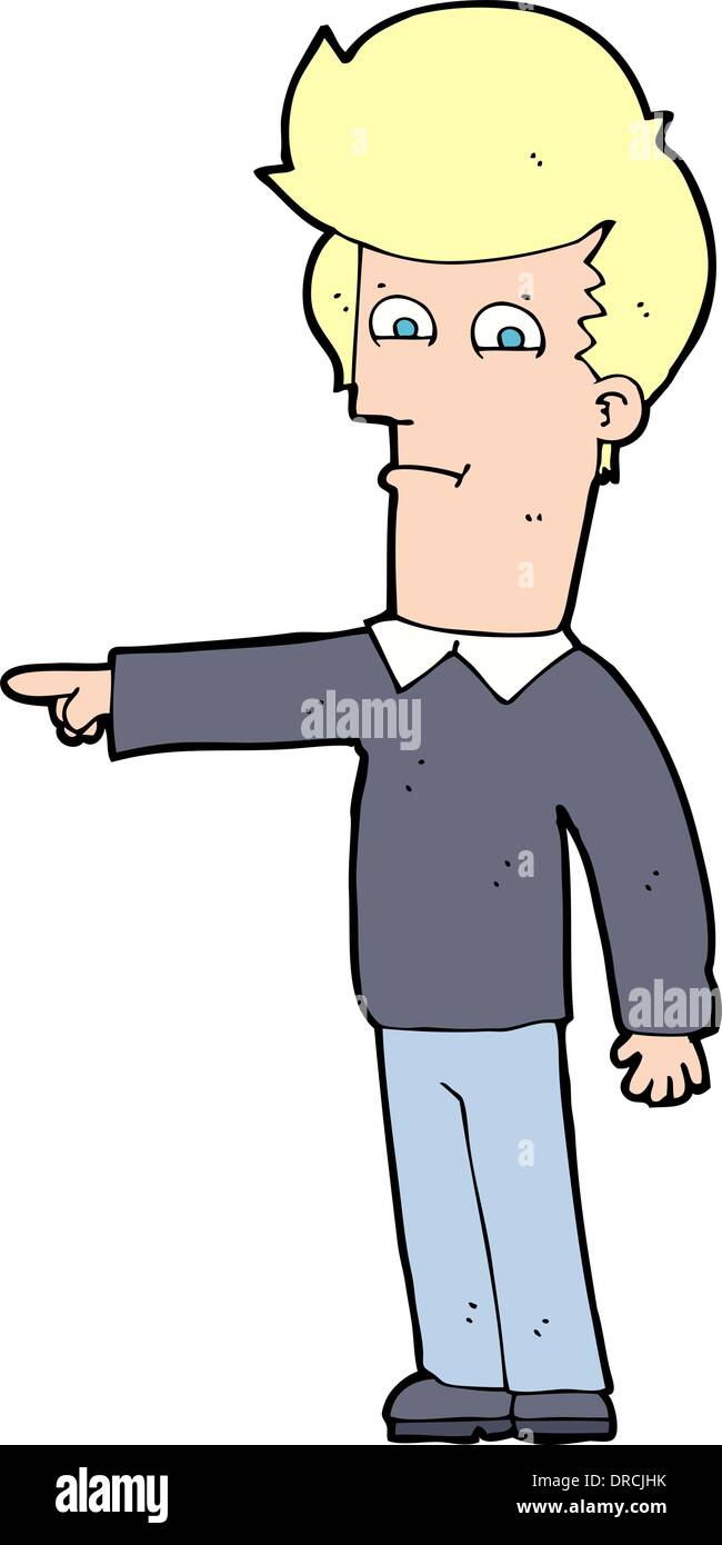 cartoon man pointing Stock Vector Image & Art - Alamy