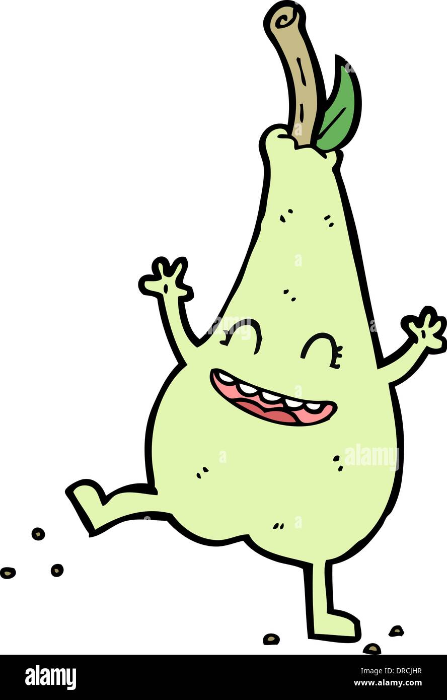 cartoon happy dancing pear Stock Vector Image & Art - Alamy