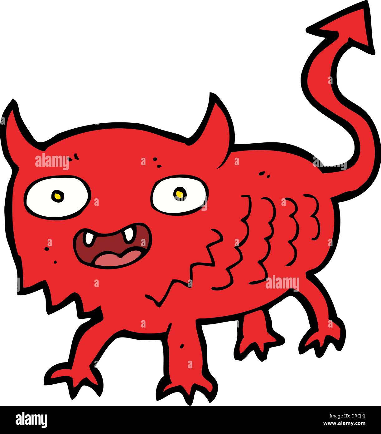 cartoon little demon Stock Vector Image & Art - Alamy