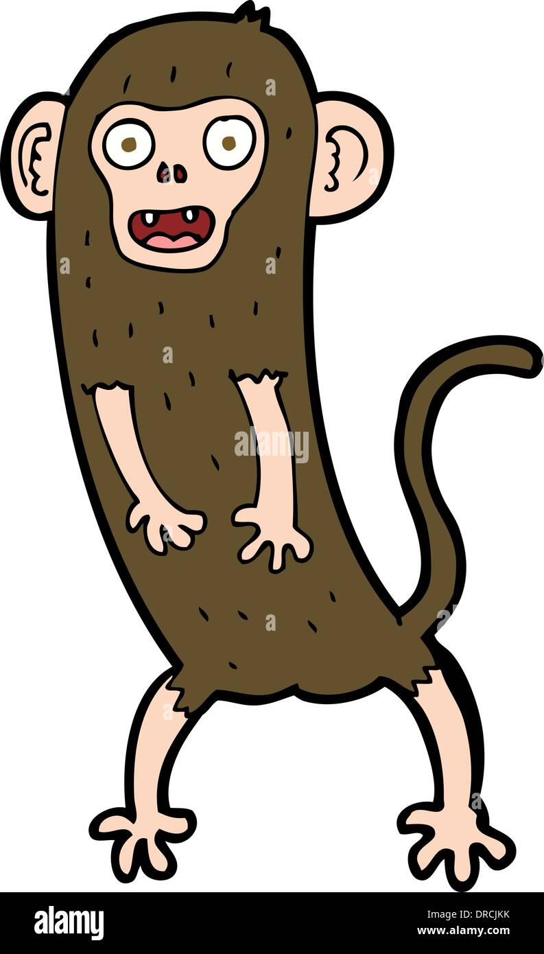 cartoon crazy monkey Stock Vector Image & Art - Alamy