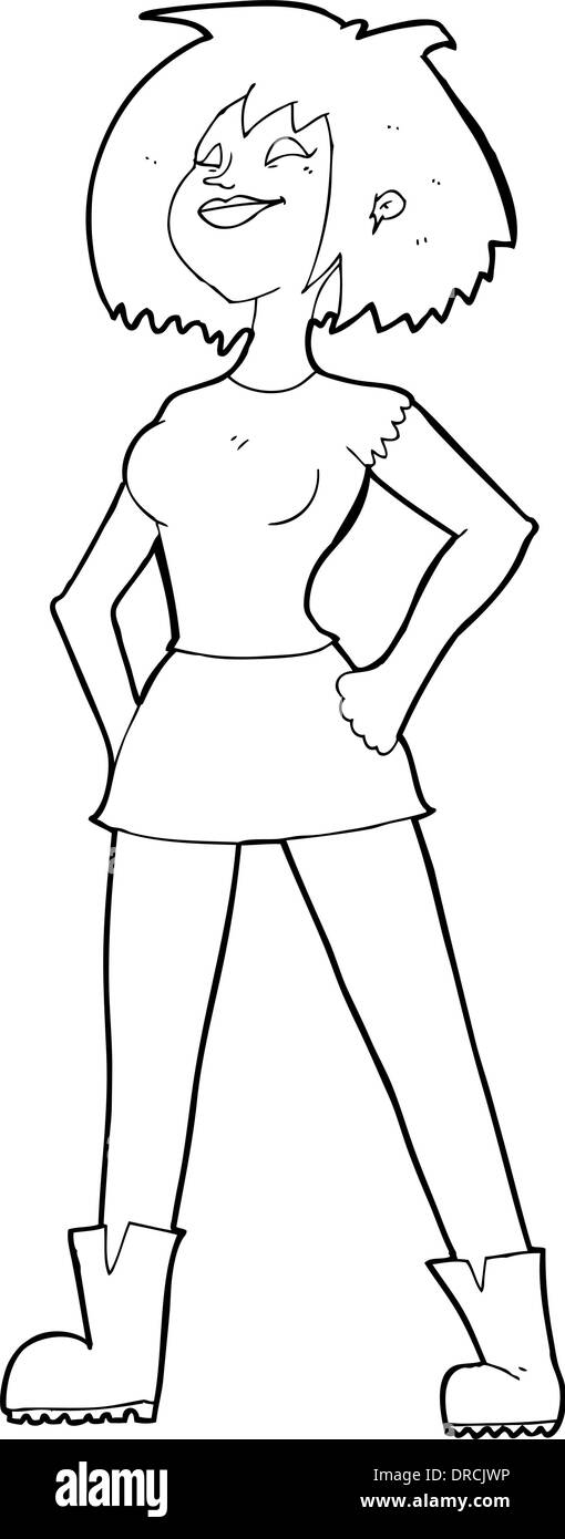 cartoon capable woman Stock Vector Image & Art - Alamy