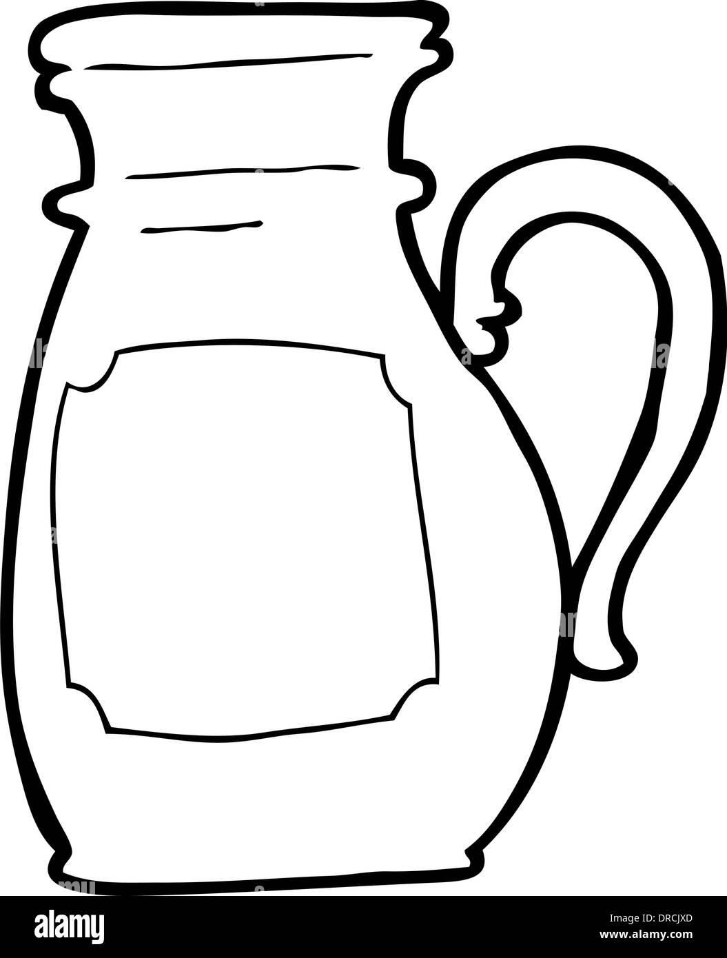 Cartoon jug Black and White Stock Photos & Images - Alamy