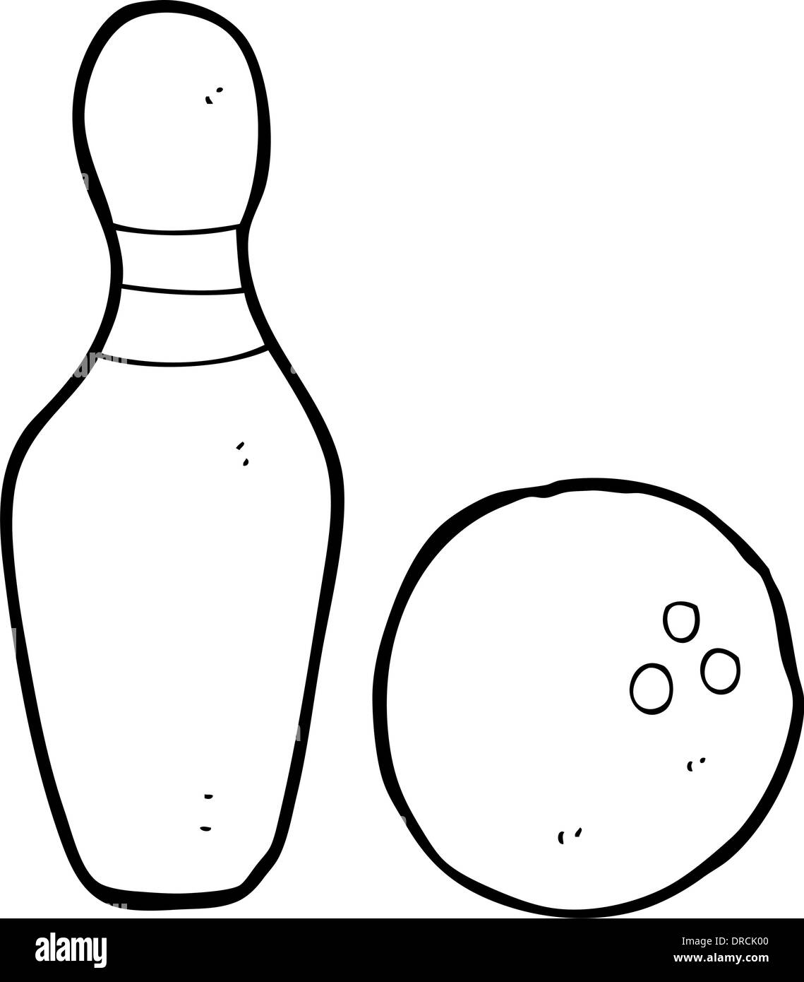 ten pin bowling cartoon Stock Vector Image & Art - Alamy