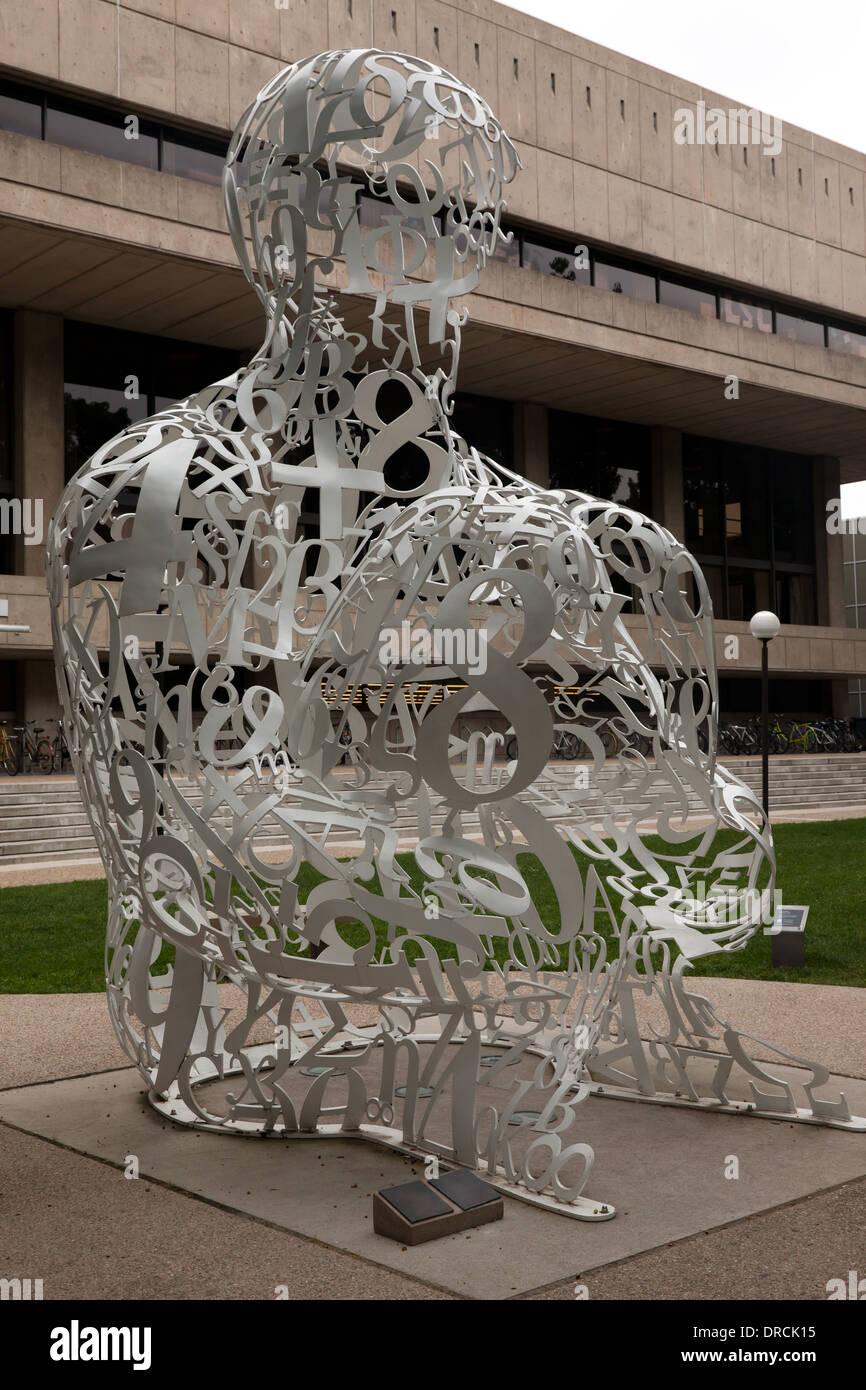 The Alchemist sculpture, outside the Stratton Student Center, MIT Stock ...