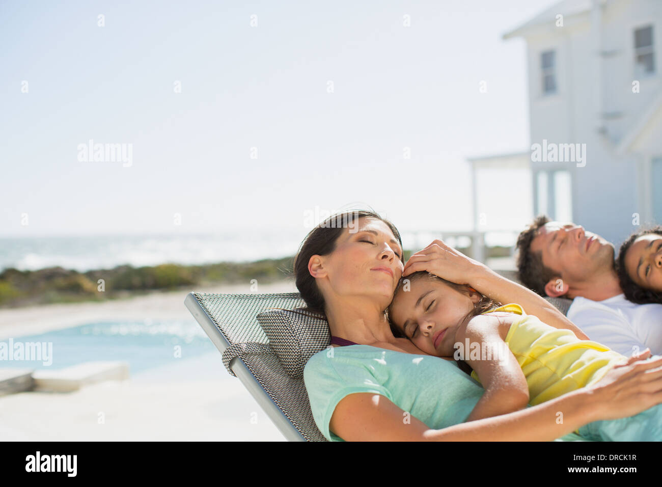 Man Sleeping Swimming Pool High Resolution Stock Photography and Images ...