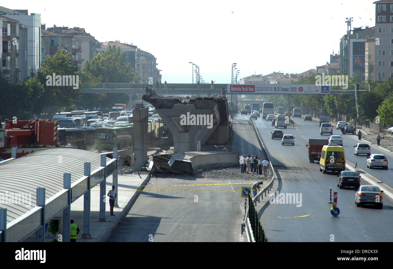 Metrobus bridge collapses A concrete bridge siding collapsed during ...