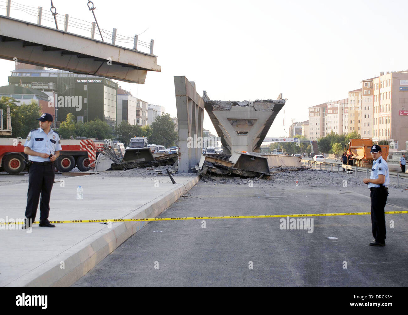Metrobus bridge collapses A concrete bridge siding collapsed during ...