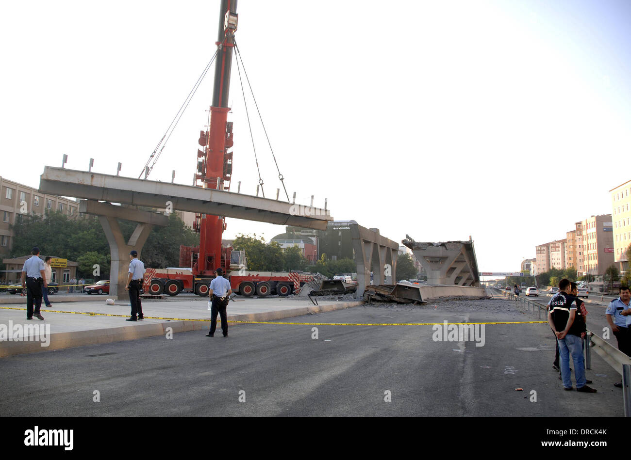 Metrobus bridge collapses A concrete bridge siding collapsed during ...