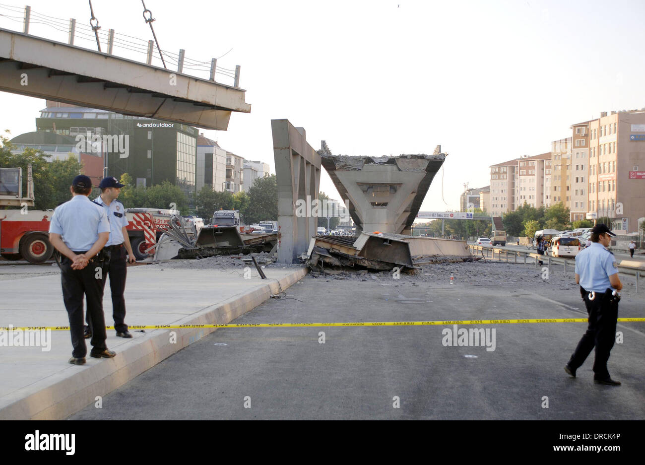 Metrobus bridge collapses A concrete bridge siding collapsed during ...