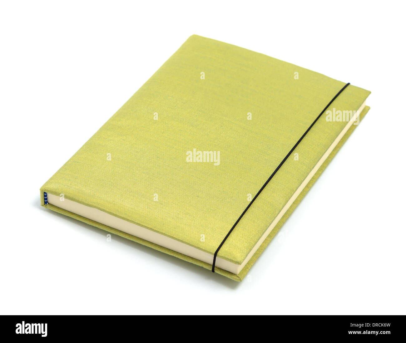 Green notebook isolated on white background Stock Photo - Alamy