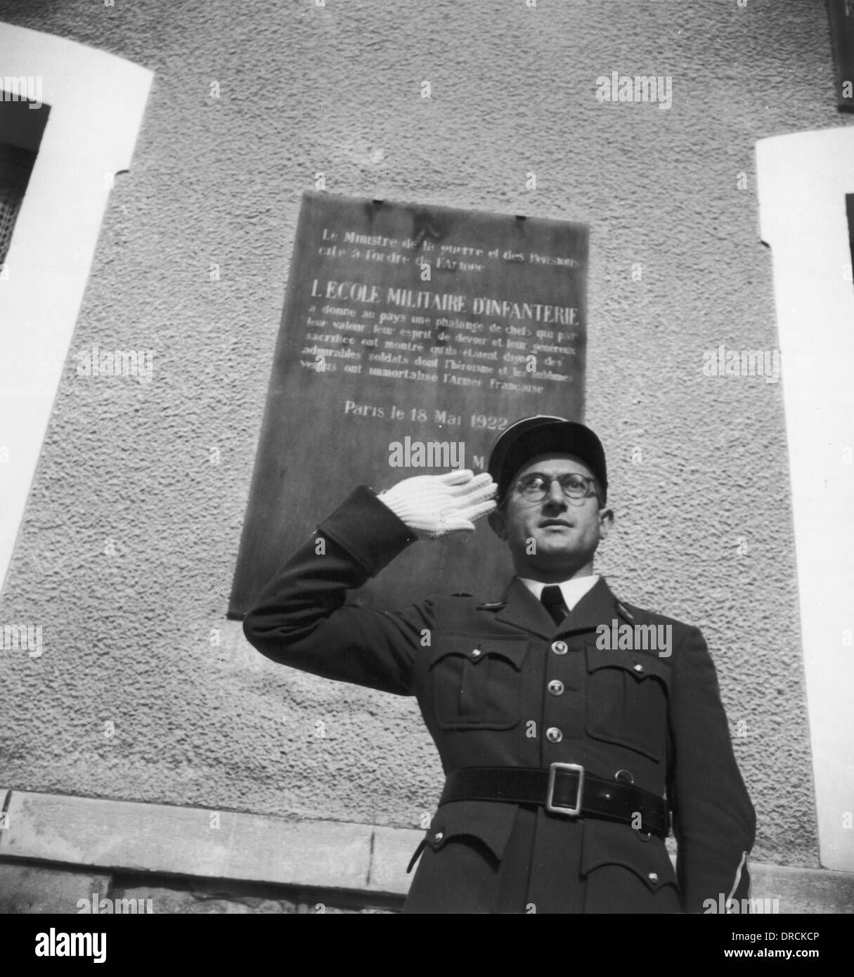 French infantry officer training WWII Stock Photo - Alamy