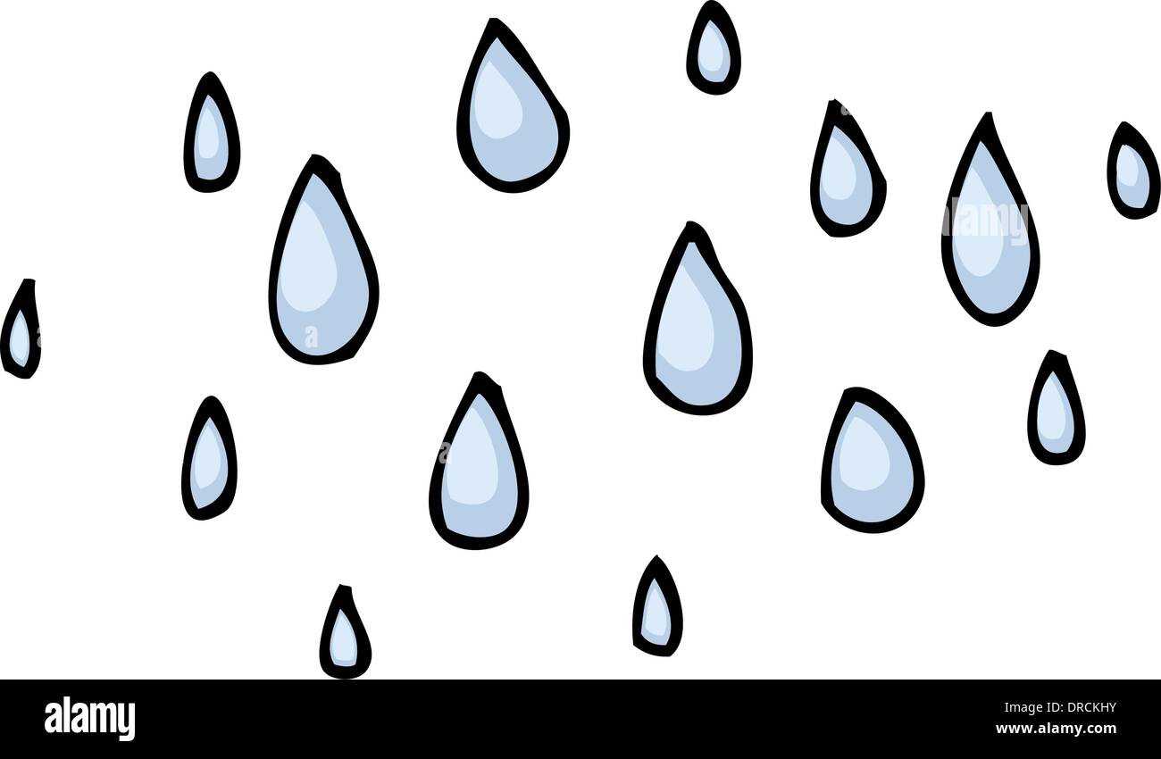 cartoon raindrops Stock Vector Image & Art - Alamy