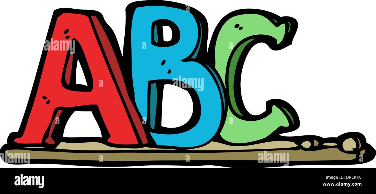 cartoon ABC letters Stock Vector Image & Art - Alamy