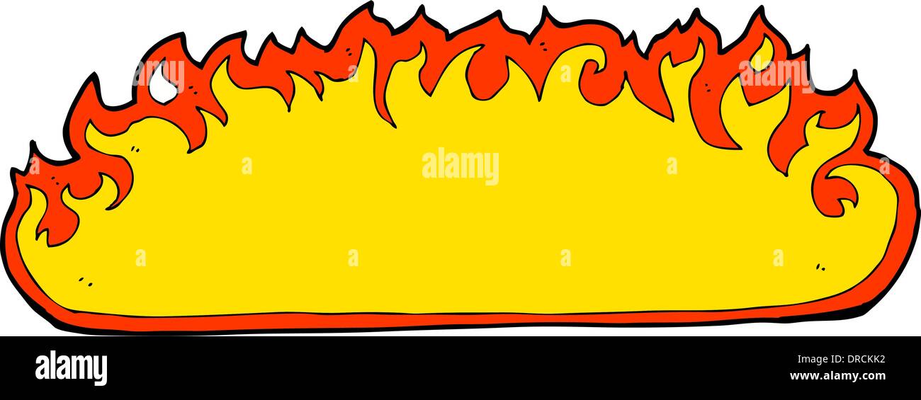 cartoon fire border Stock Vector Image & Art - Alamy