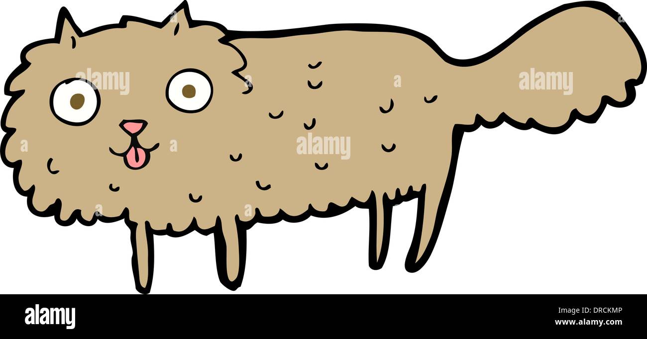 cartoon furry cat Stock Vector Image & Art - Alamy