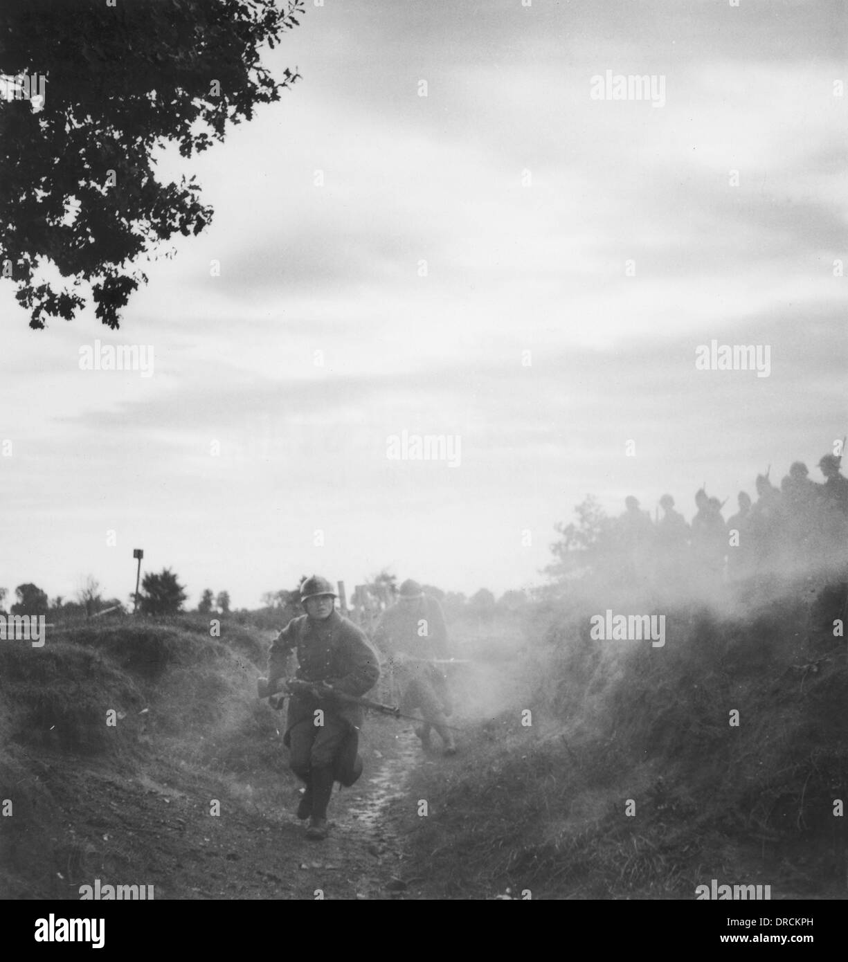 French infantry officer training WWII Stock Photo - Alamy