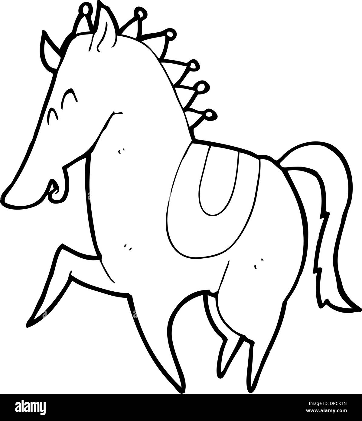 cartoon prancing horse Stock Vector Image & Art - Alamy