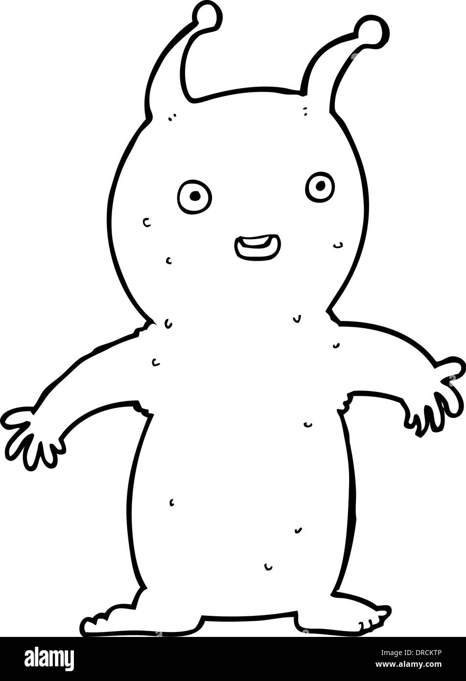 Happy little monster Black and White Stock Photos & Images - Alamy