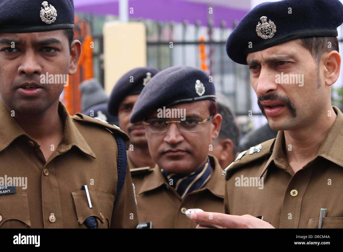 South Gandhi Maidan, Patna, Bihar, India, 23rd January 2014. Shri Manu ...