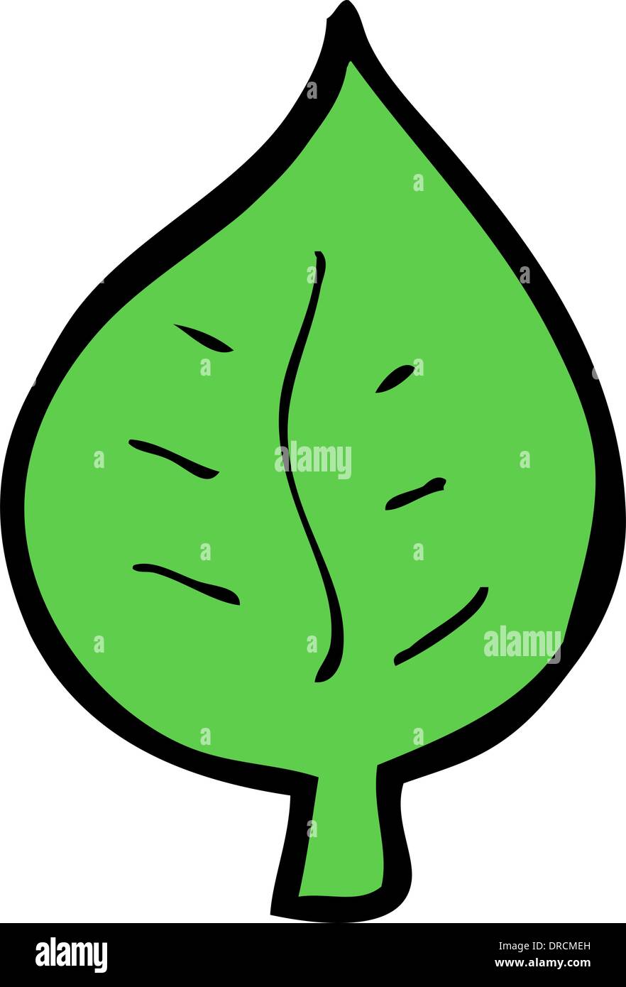 cartoon leaf symbol Stock Vector Image & Art - Alamy
