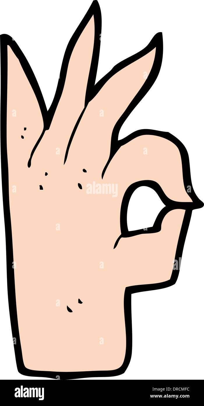 cartoon okay hand gesture Stock Vector Image & Art - Alamy