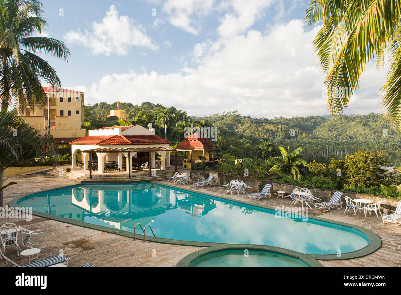 El Castillo hotel, Pool, Baracoa, Guantanamo province, Cuba Stock Photo ...