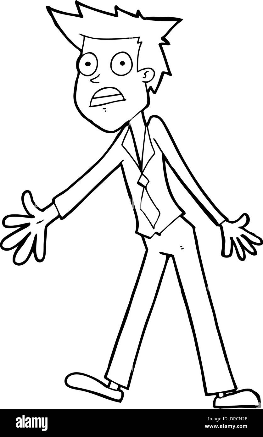 cartoon stressed man Stock Vector Image & Art - Alamy