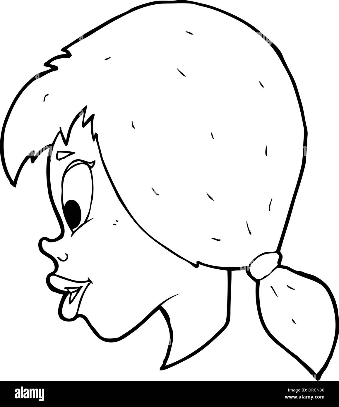 cartoon pretty female face Stock Vector Image & Art - Alamy