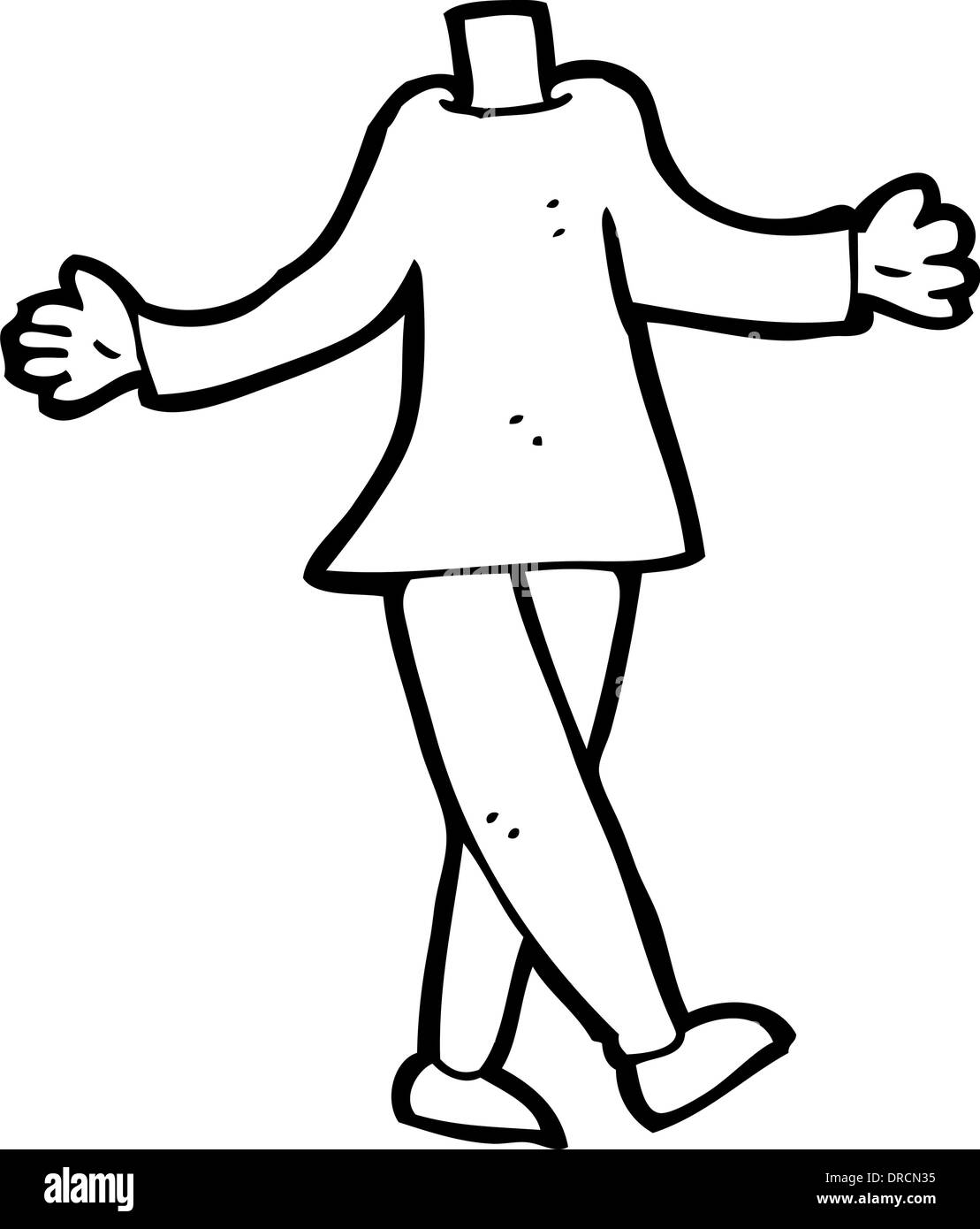 cartoon female body (add photos or mix and match cartoons Stock Vector ...