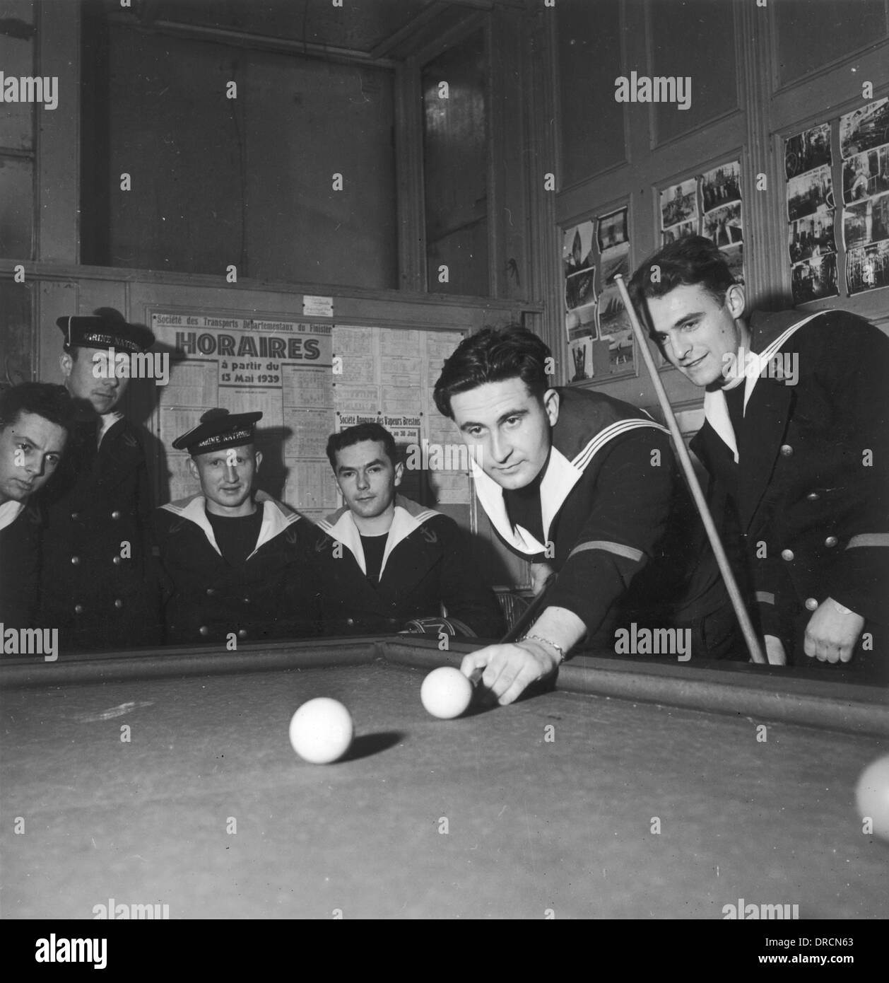 French sailors WWII Stock Photo - Alamy