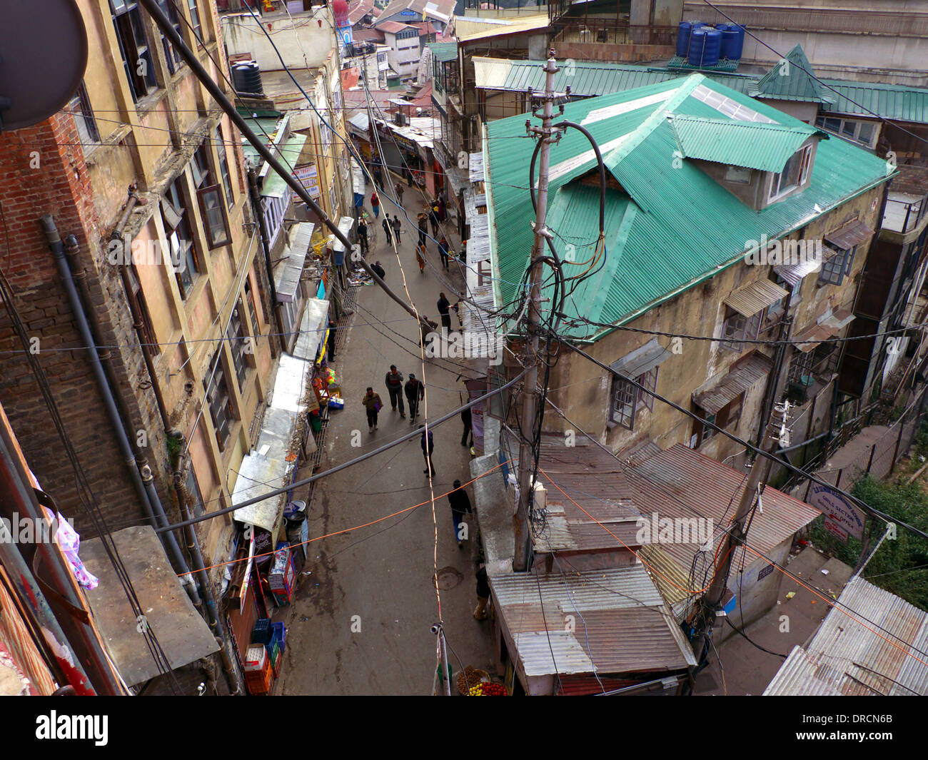 View over Lower Bazaar, Shimla, Shimla District, Himachal Pradesh ...