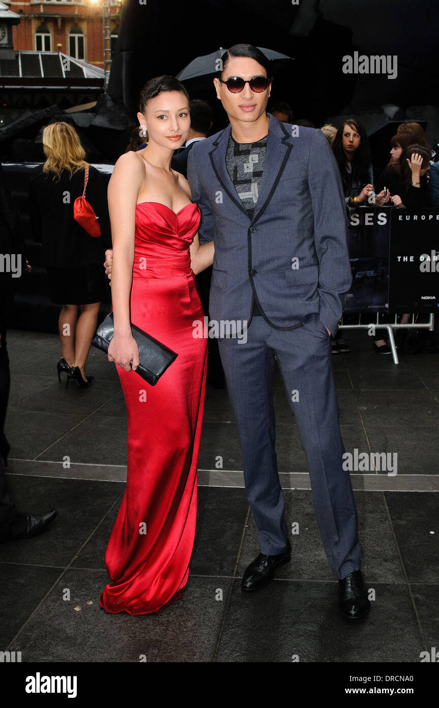 Leah And Nat Weller The European Premiere of 'The Dark Knight Rises ...