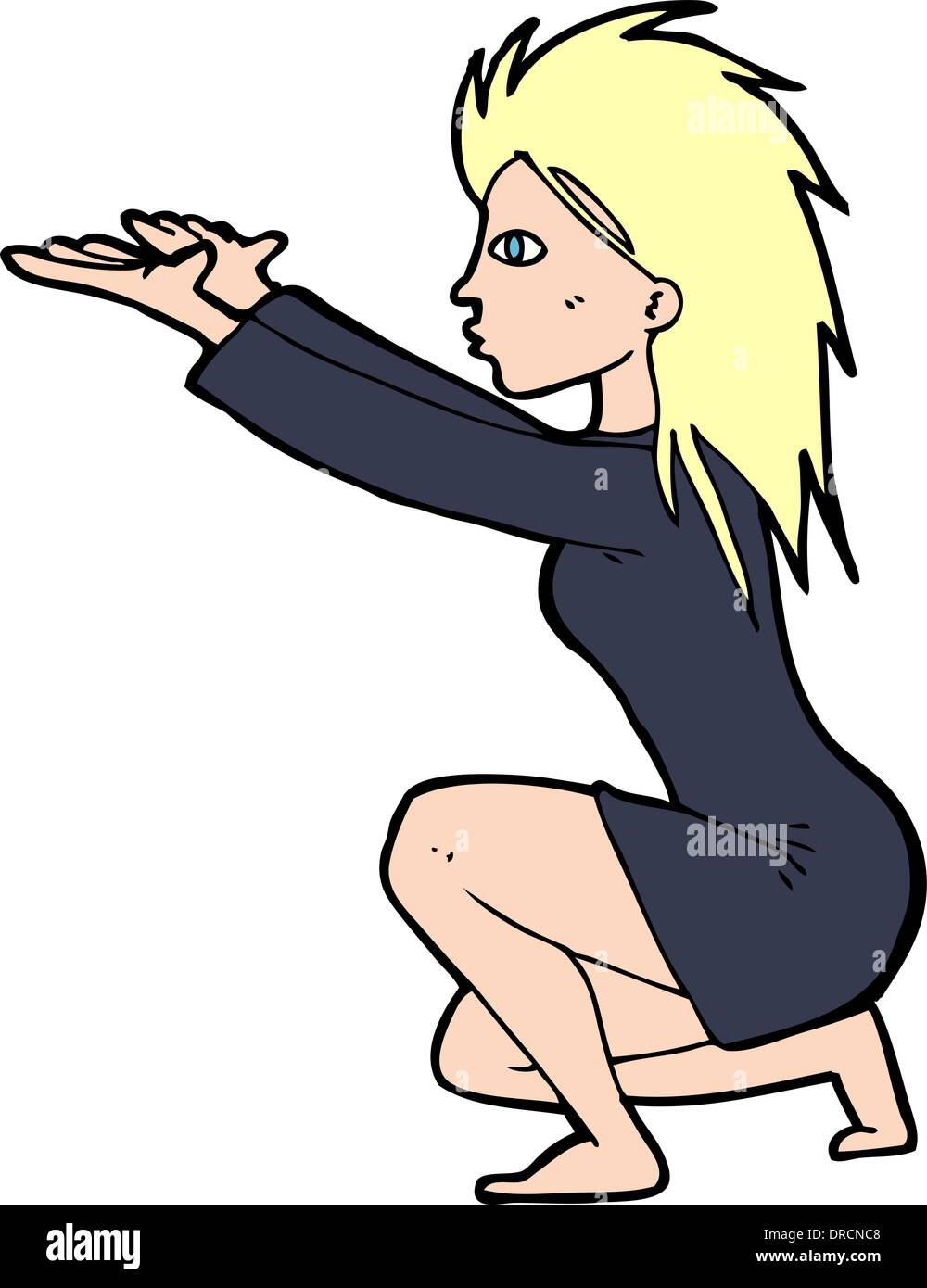 cartoon woman casting spell Stock Vector Image & Art - Alamy