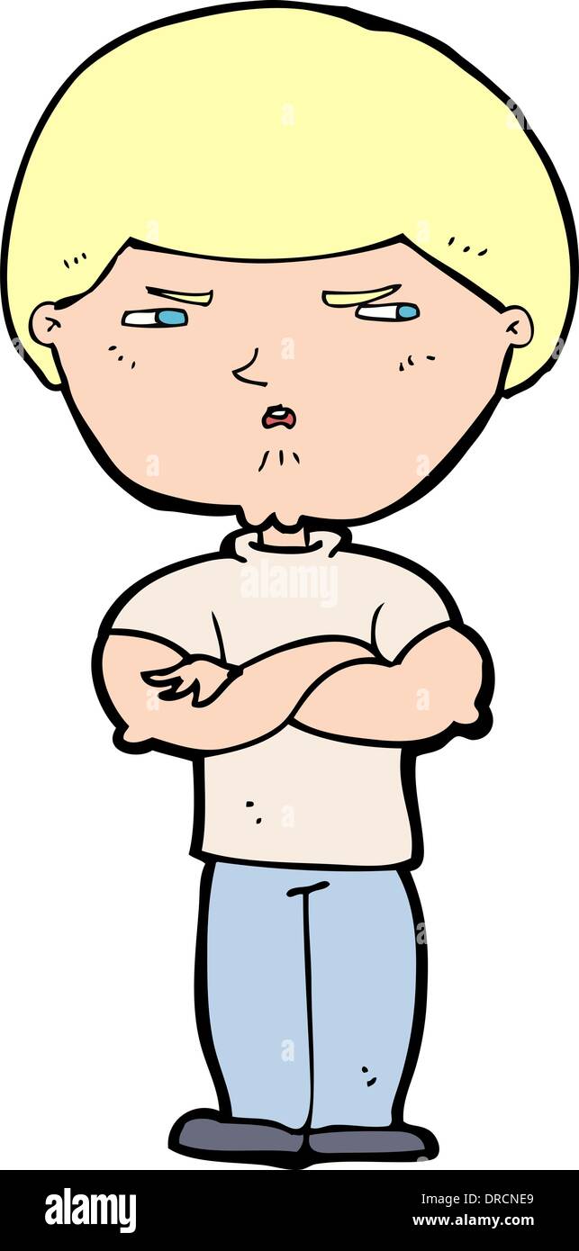 cartoon grumpy man Stock Vector Image & Art - Alamy