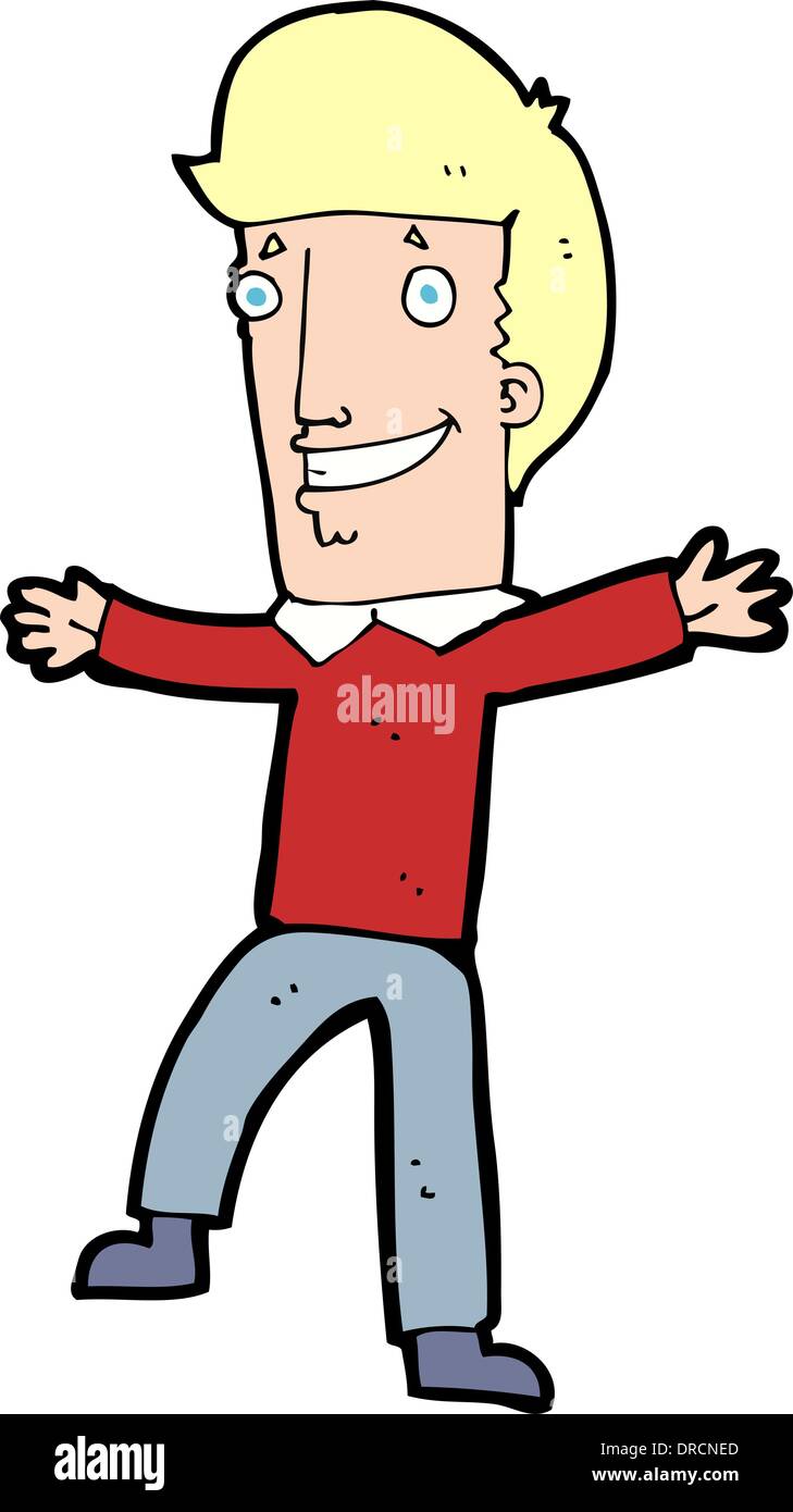 cartoon happy man Stock Vector Image & Art - Alamy