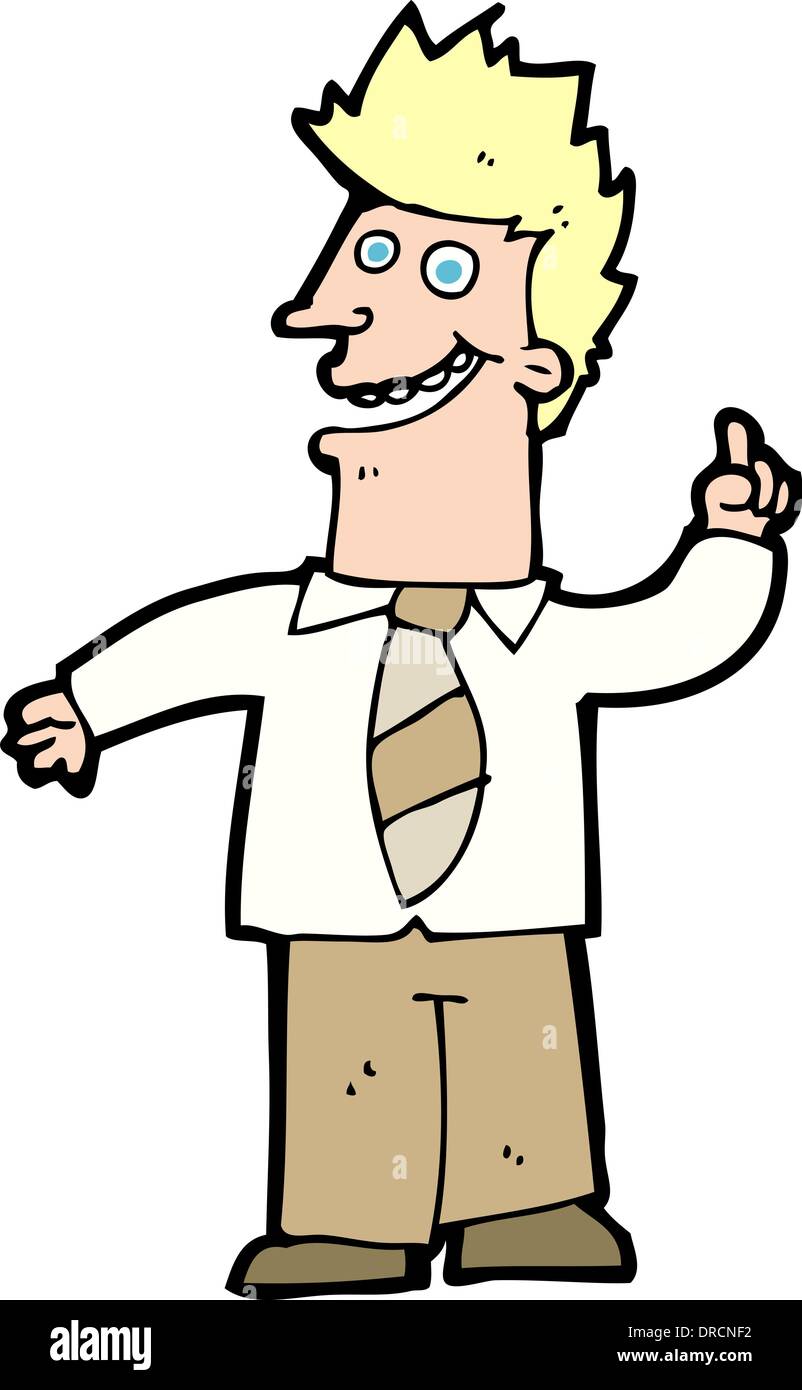 cartoon man with good idea Stock Vector Image & Art - Alamy