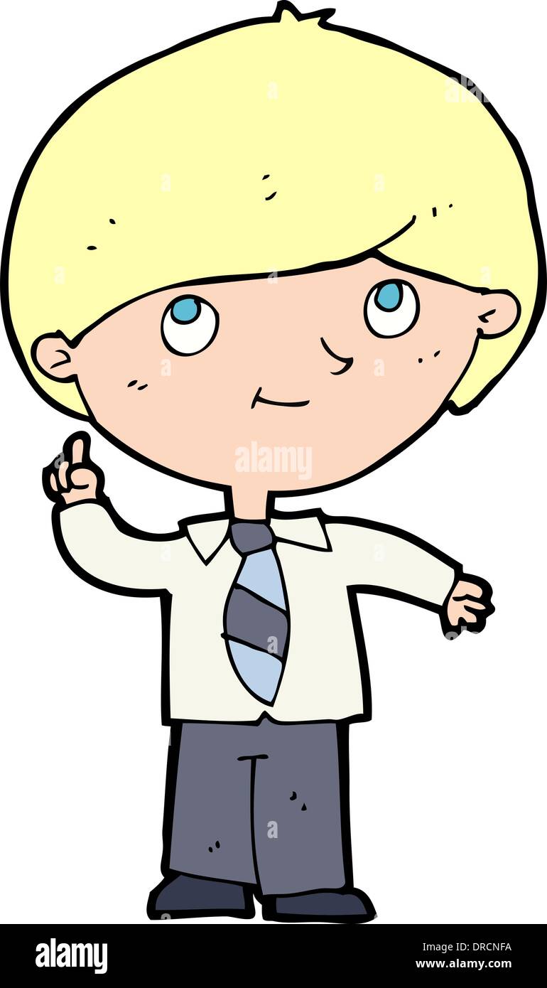 cartoon boy with idea Stock Vector Image & Art - Alamy