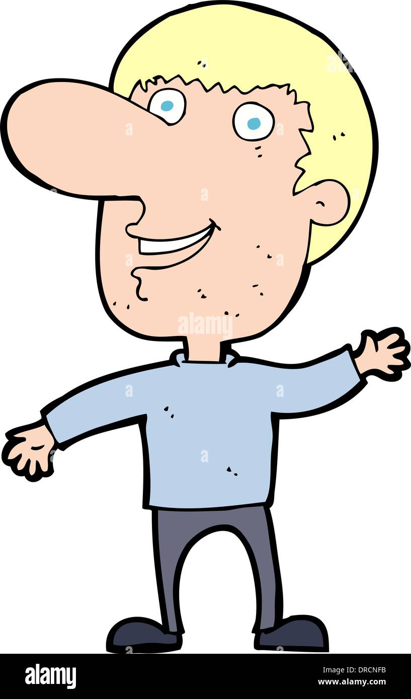 cartoon waving man Stock Vector Image & Art - Alamy