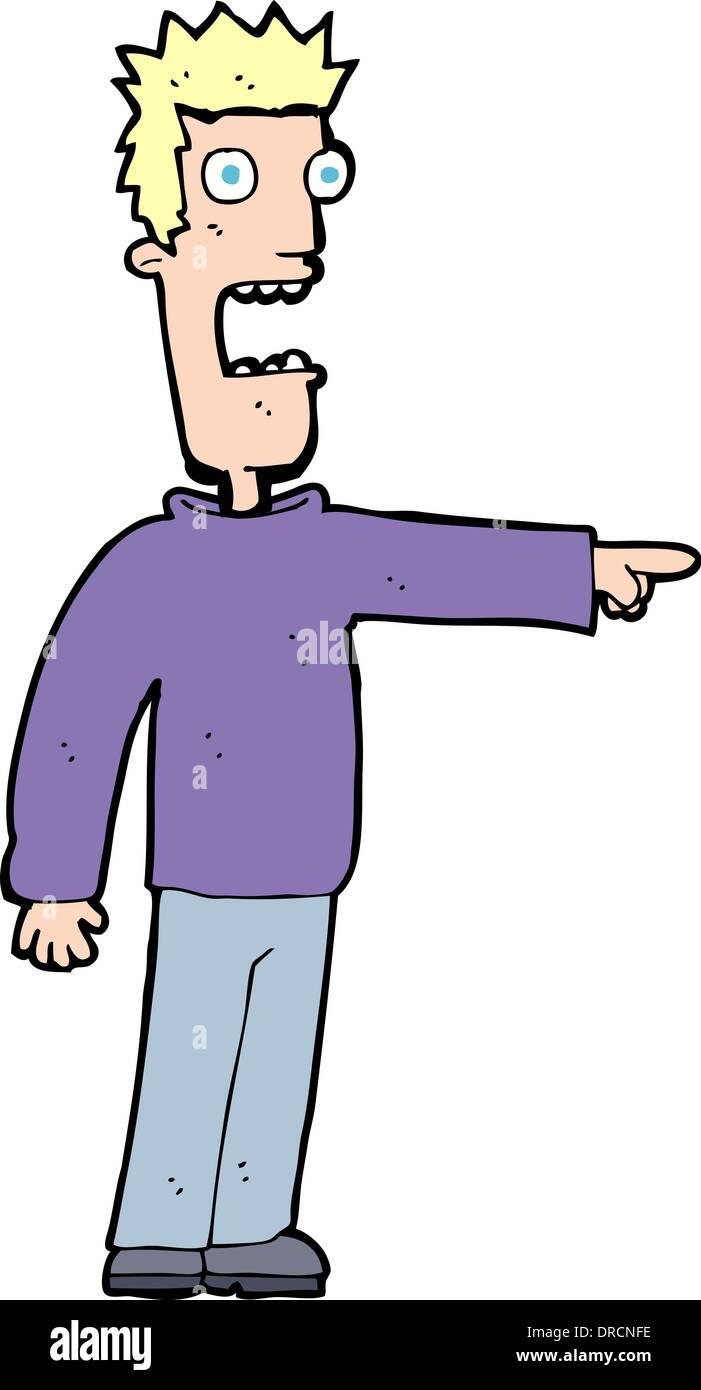 cartoon terrified man Stock Vector Image & Art - Alamy