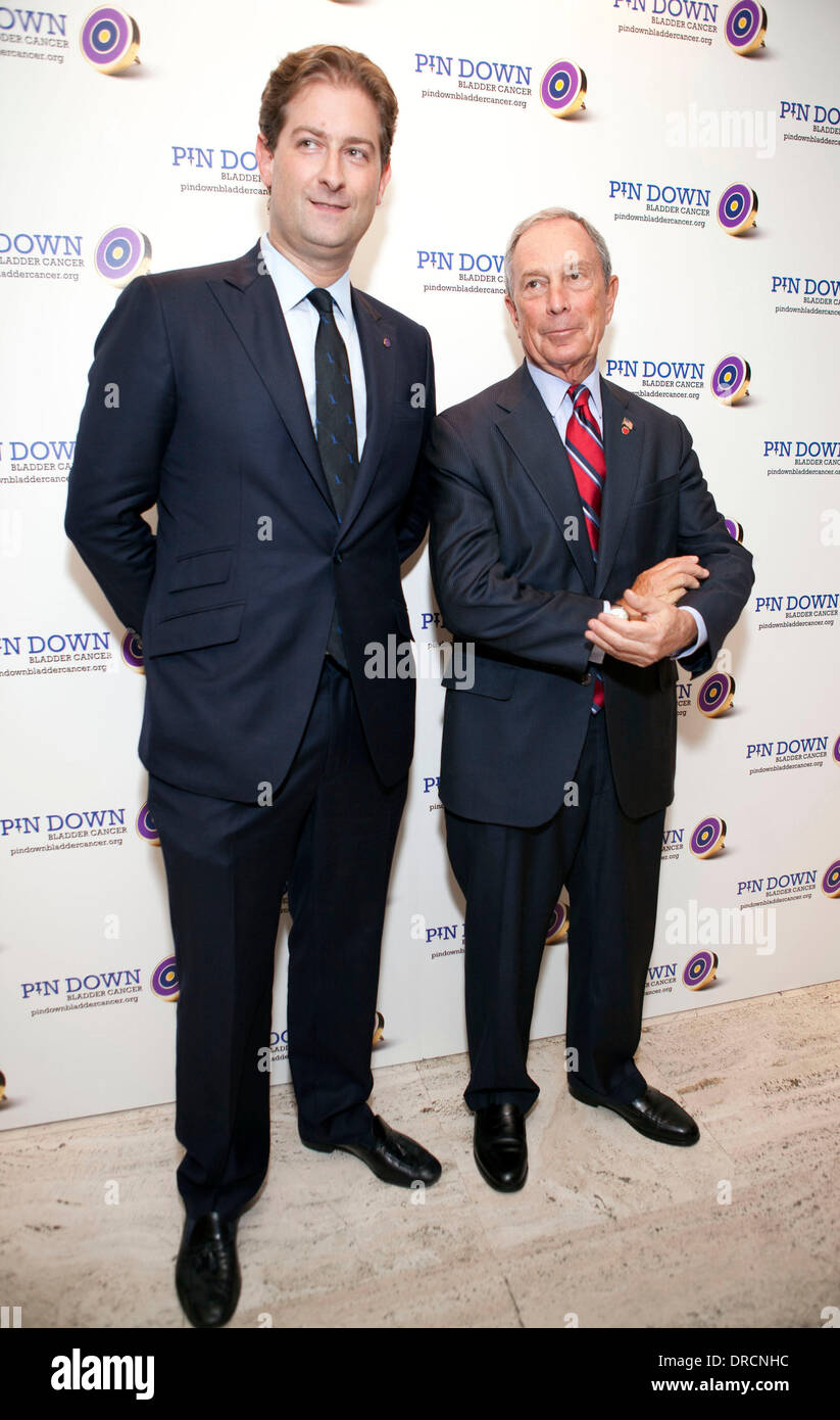 Mortimer Singer, Mayor Michael R. Bloomberg The Pin DownBladder Cancer ...