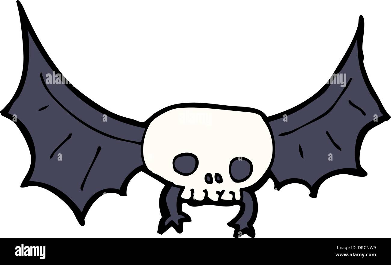 cartoon spooky skull bat Stock Vector Image & Art - Alamy