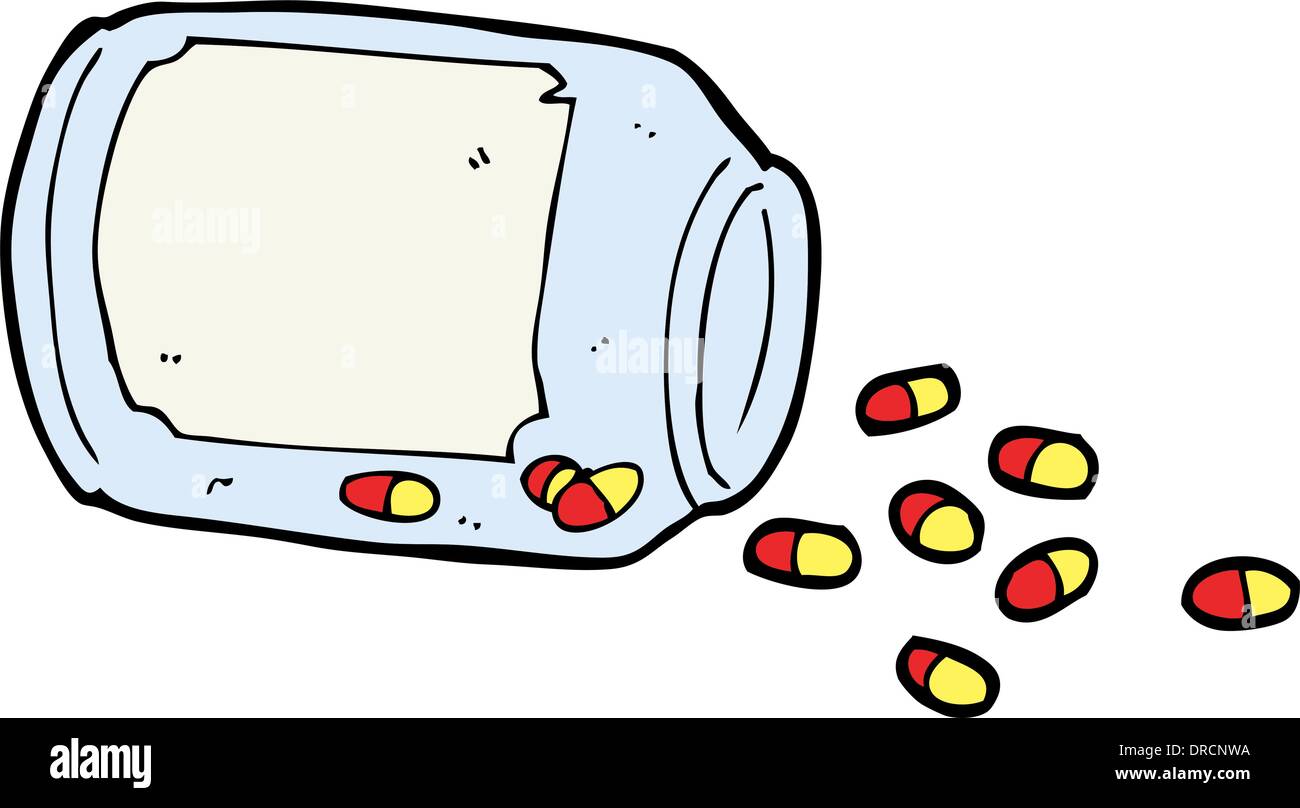 cartoon jar of pills Stock Vector Image & Art - Alamy